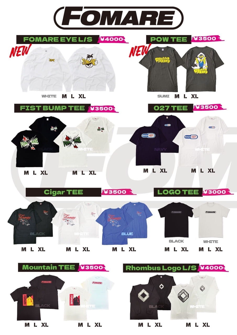 FOMARE大陸販売GOODS解禁 | FOMARE大陸
